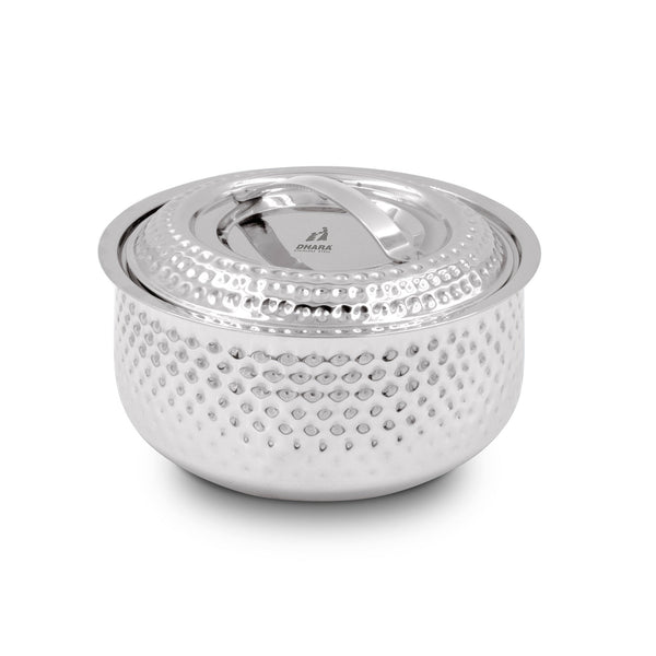 Divine Insulated Double Walled Hot Pot hammered – Dhara E Commerce